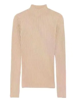 Liu Jo Ribbed High-neck Top - Neutrals