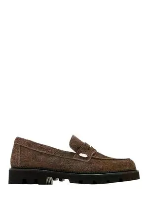 COLLEGIUM Pillar Lug Penny Loafers - Brown