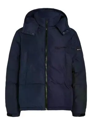 Karl Lagerfeld Hooded Puffer Jacket - Blue