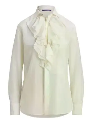Ralph Lauren Ruffled-collar Shirt - Neutrals