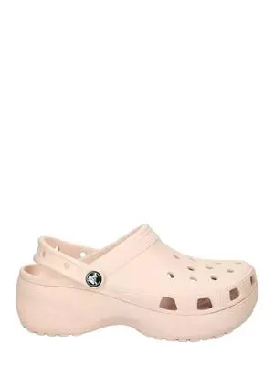 CROCS Platform Heel Slides - Pink