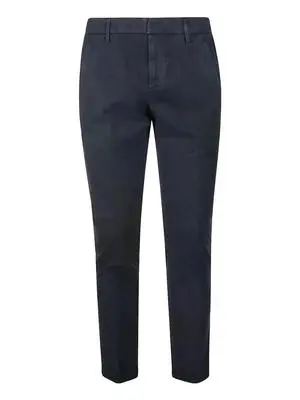 DONDUP Button-fly Cotton Pants - Blue