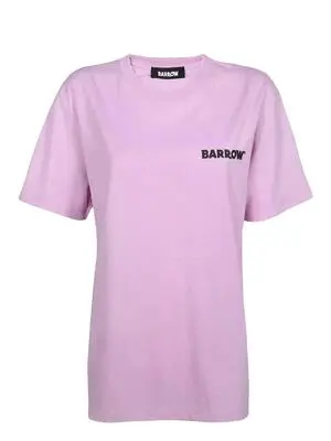 BARROW Logo-print Cotton T-shirt - Purple