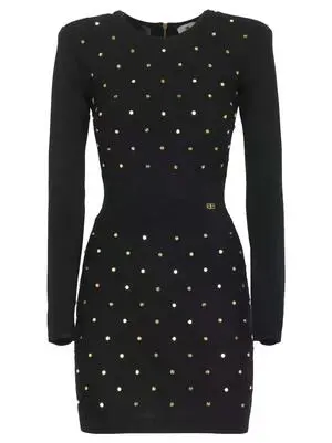 Elisabetta Franchi Polka Dot Mini Dress - Black