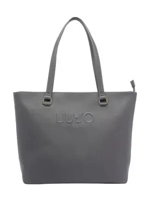 Liu Jo Logo Embossed Tote Bag - Grey