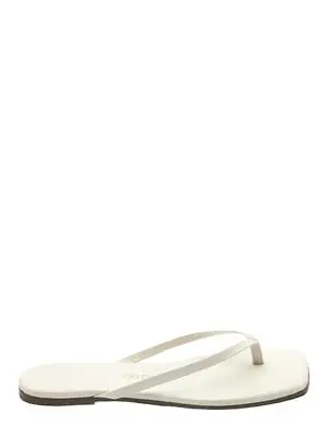 TKEES Leather Square-Toe Sandals