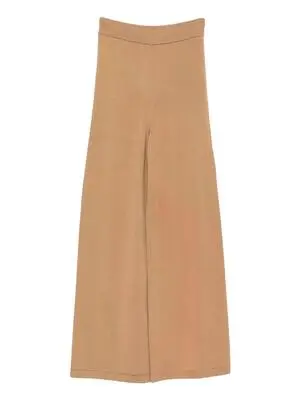 Max Mara Virgin Wool Trousers - Brown