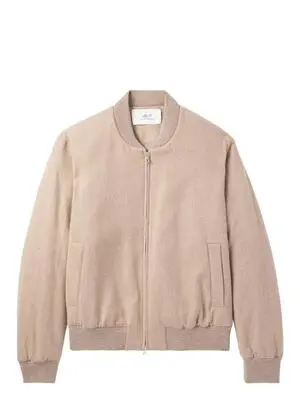 Mr P. Padded Cashmere-blend Bomber Jacket - Neutrals