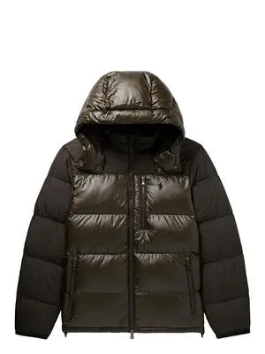 Polo Ralph Lauren The Gorham Twill-trimmed Quilted Glossed-shell Hooded Down Jacket - Green