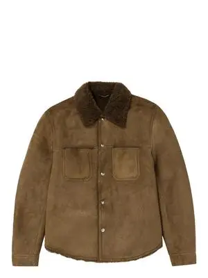 Mr P. Shearling Shirt Jacket - Brown