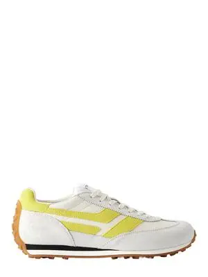 TOM FORD Leather And Suede Sneakers - Yellow
