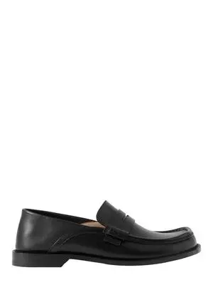 Loewe Campo Collapsible-heel Penny Loafers - Black