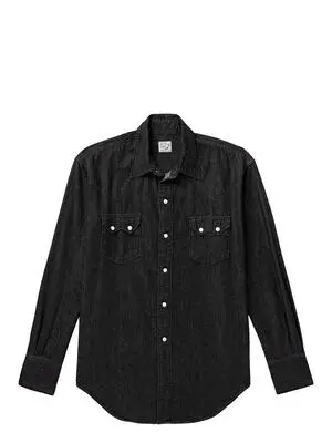 ORSLOW Cotton-chambray Western Shirt - Black