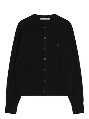 Acne Studios Fitted Yak Wool Cardigan - Black