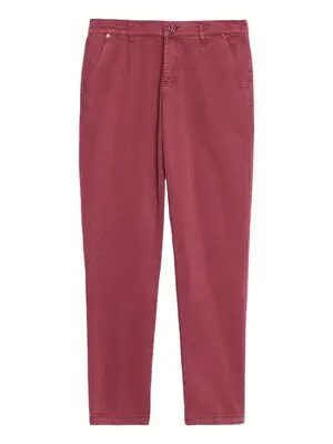 Kiton Straight Fit Flat-front Pants - Red