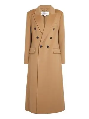 Victoria Beckham Wool-cashmere Double-faced Coat - Brown