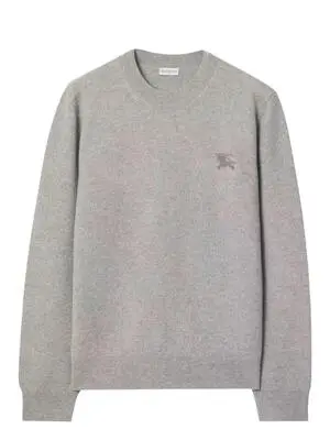 Burberry Logo-detail Wool Sweater - Grey