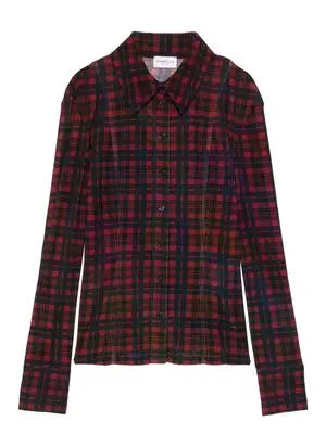 Marella Checked Button-down Shirt - Red
