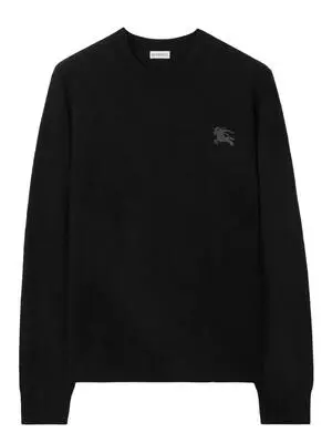 Burberry Logo Wool Sweater - Black