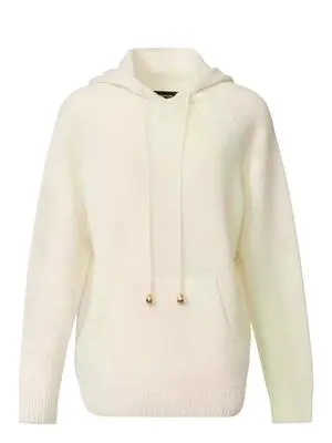 Fabiana Filippi Hooded Ribbed Sweater - White