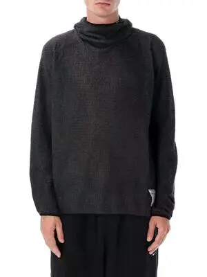 SATISFY Funnel-Neck Fleece Hoodie