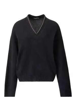 Fabiana Filippi Embellished V-neck Sweater - Blue