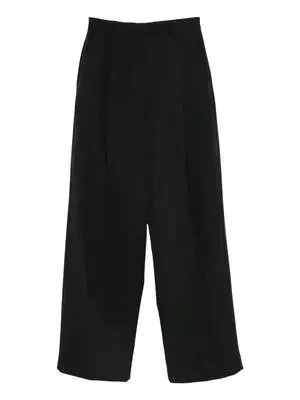 THELATEST Pleat-detail Trousers - Black