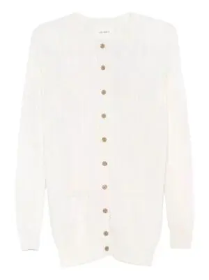 LISA YANG Cable-knit Button Cardigan - White