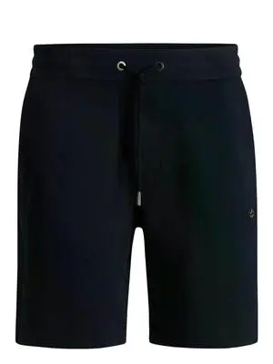 BOSS Logo-patch Drawstring Shorts - Blue