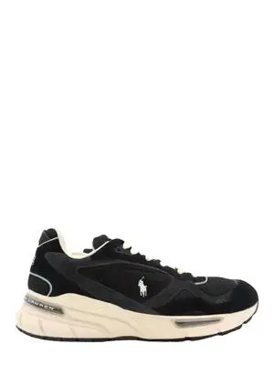 Ralph Lauren Suede Leather Sneakers - Black