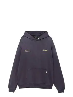 REPRESENT Logo-embroidered Hoodie - Blue