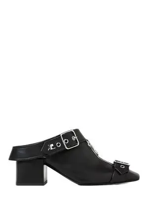 COURREGES Gogo Buckle Mules - Black