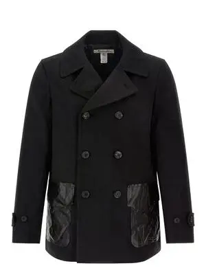 Comme Des Garçons Double-breasted Coat - Black