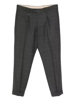 PAOLO PECORA Pleat-detail Trousers - Grey