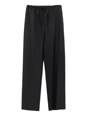 THE ROW Drawstring-waist Trousers - Black
