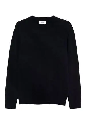LARDINI Ribbed Crew-Neck Sweater Blue