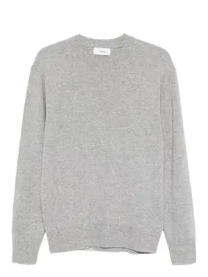 LARDINI Ribbed Crew-neck Sweater - Grey