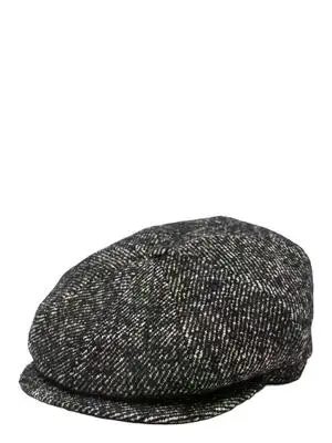 Tagliatore Tweed Beret - Black