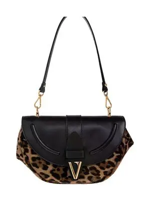 Versace Virtus Leopard Print Tote Bag - Brown