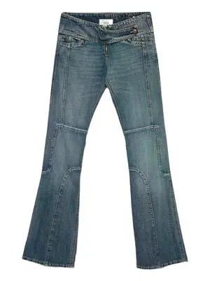 Coperni Paneled Flared Jeans - Blue