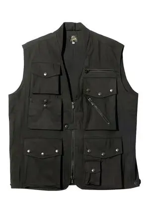 Needles Multi-pocket Zip-up Vest - Black