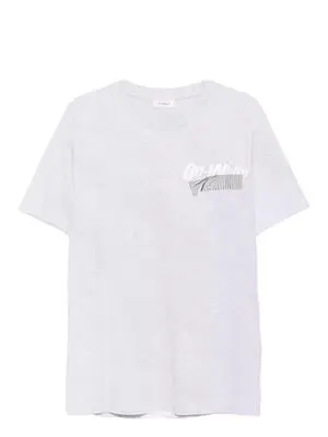 Off-White Tape-detail T-shirt - Grey