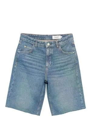 Marc O'polo Frayed Hem Denim Shorts - Blue