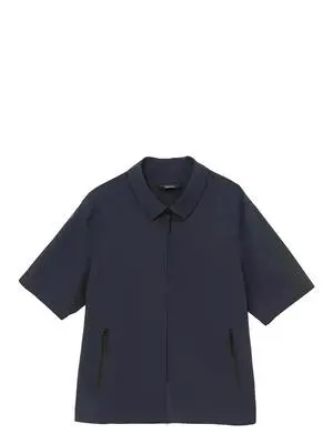 HIKING PATROL Zip-front Short-sleeve Shirt - Blue