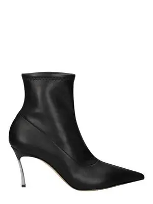 Casadei 80mm Pointed-toe Boots - Black