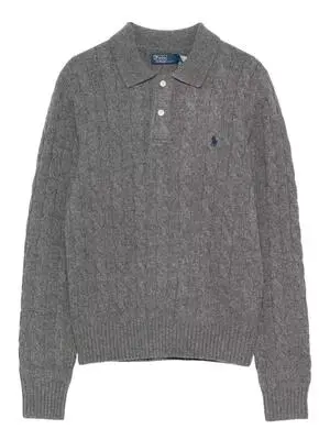 Polo Ralph Lauren Cable-knit Polo Sweater - Grey