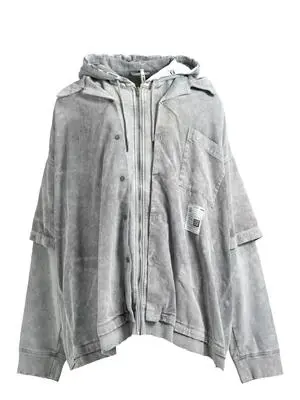 Mihara Yasuhiro Hooded Corduroy Shirt - Grey