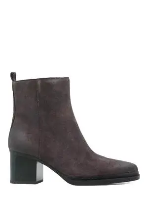 Michael Kors Block-heel Suede Boots - Brown