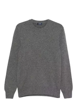 BARBA NAPOLI Crew-neck Long-sleeve Sweater - Grey