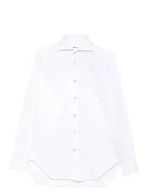 Kiton Long-sleeve Cotton Shirt - White